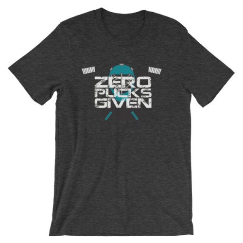 Zero Pucks Given Hockey Lovers T-Shirt • Cosmic Frogs Vinyl