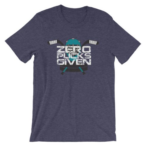 Zero Pucks Given Hockey Lovers T-Shirt • Cosmic Frogs Vinyl