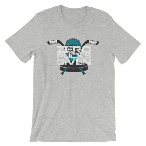 Zero Pucks Given Hockey Lovers T-Shirt • Cosmic Frogs Vinyl