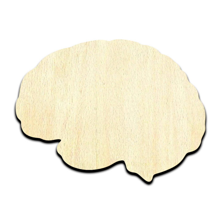 Human Brain Laser Cut Out Unfinished Wood Shape Craft Supply • Cosmic ...