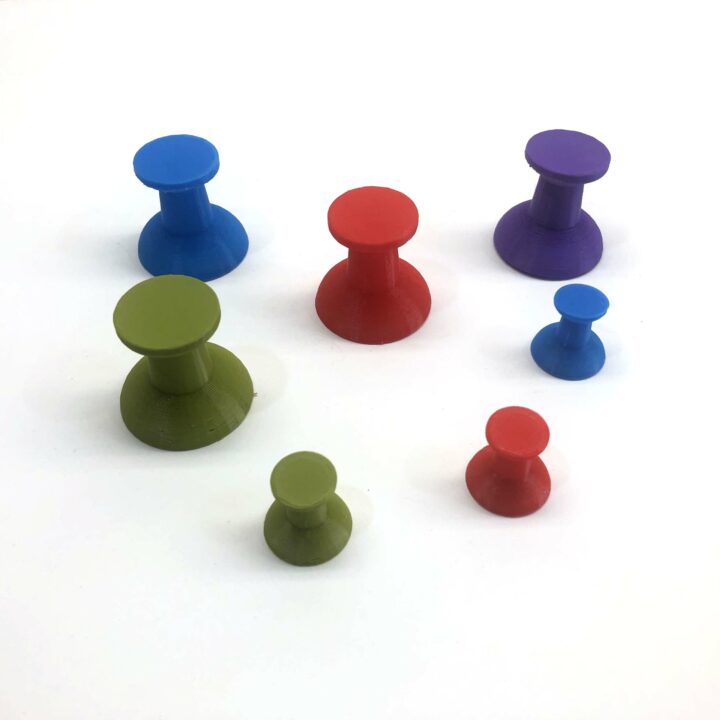 Magnetic Push Pins | Large and Small | 3d Printed and Many Colors ...