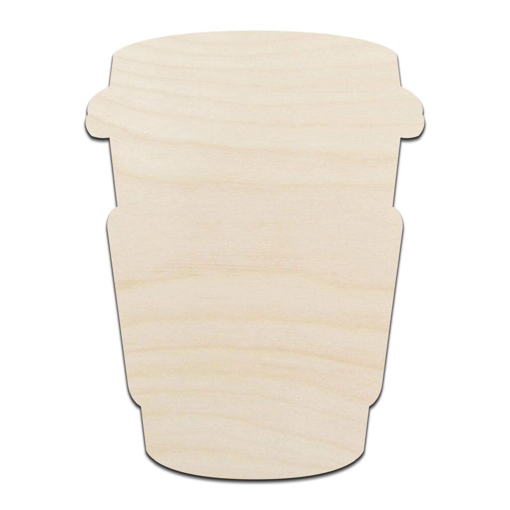 Coffee Cup To Go Laser Cut Out Unfinished Wood Shape Craft Supply ...