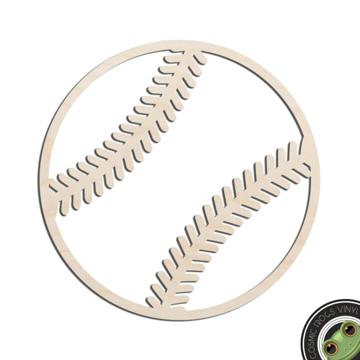 Baseball Laser Cut Out Unfinished Wood Shape Craft Supply • Cosmic ...