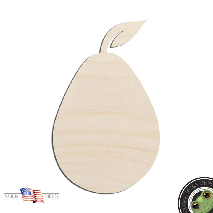 Avocado Laser Cut Out Unfinished Wood Shape Craft Supply • Cosmic Frogs ...